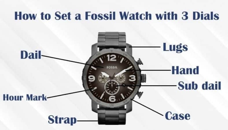 How to Set a Fossil Watch with 3 Dials | Detailed Instructions